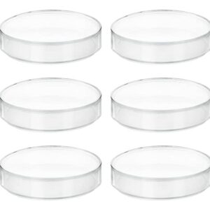 EISCO 12PK Polypropylene Petri Dishes with Lids - 95mm (3.75") Dish Diameter, 100mm (4") Lid Diameter, 13mm (0.5") Depth - Reusable