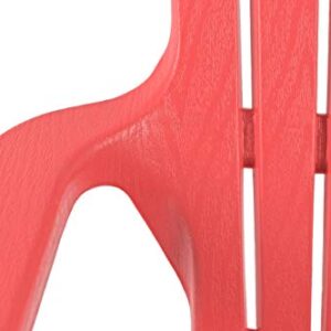 Adams Kids Red Polypropylene Adirondack Chair