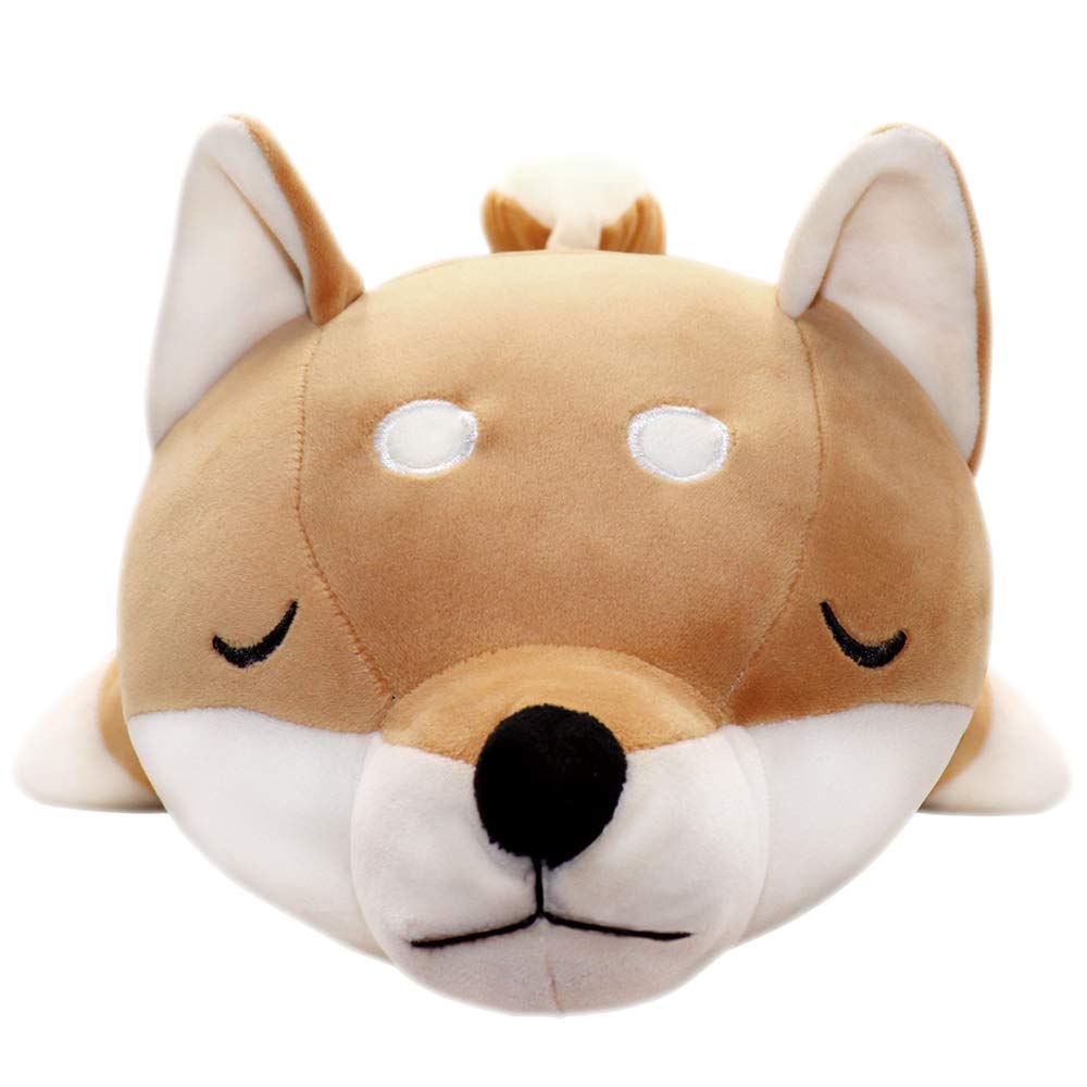 30'' Shiba Inu Plush Stuffed Animal, Giant Stuffed Animals for Anxiety, Big Shiba Inu Corgi Plush, Dog Plush Pillow Hugging Pillow Sleeping Dog Cushion Soft Plush Toy Big Stuffed Animals Kawaii Decor