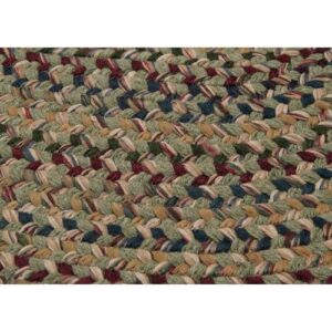 colonial mills comfort braided area rug green 8' x 10' oval 8' x 10'