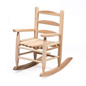 lehman's handcrafted eli & mattie amish made children's size wooden rocking chair