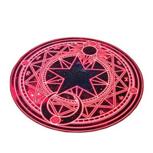 fancy pumpkin the magic circle pattern round carpet floor mats yoga cushion for playroom/cloakroom, e-03