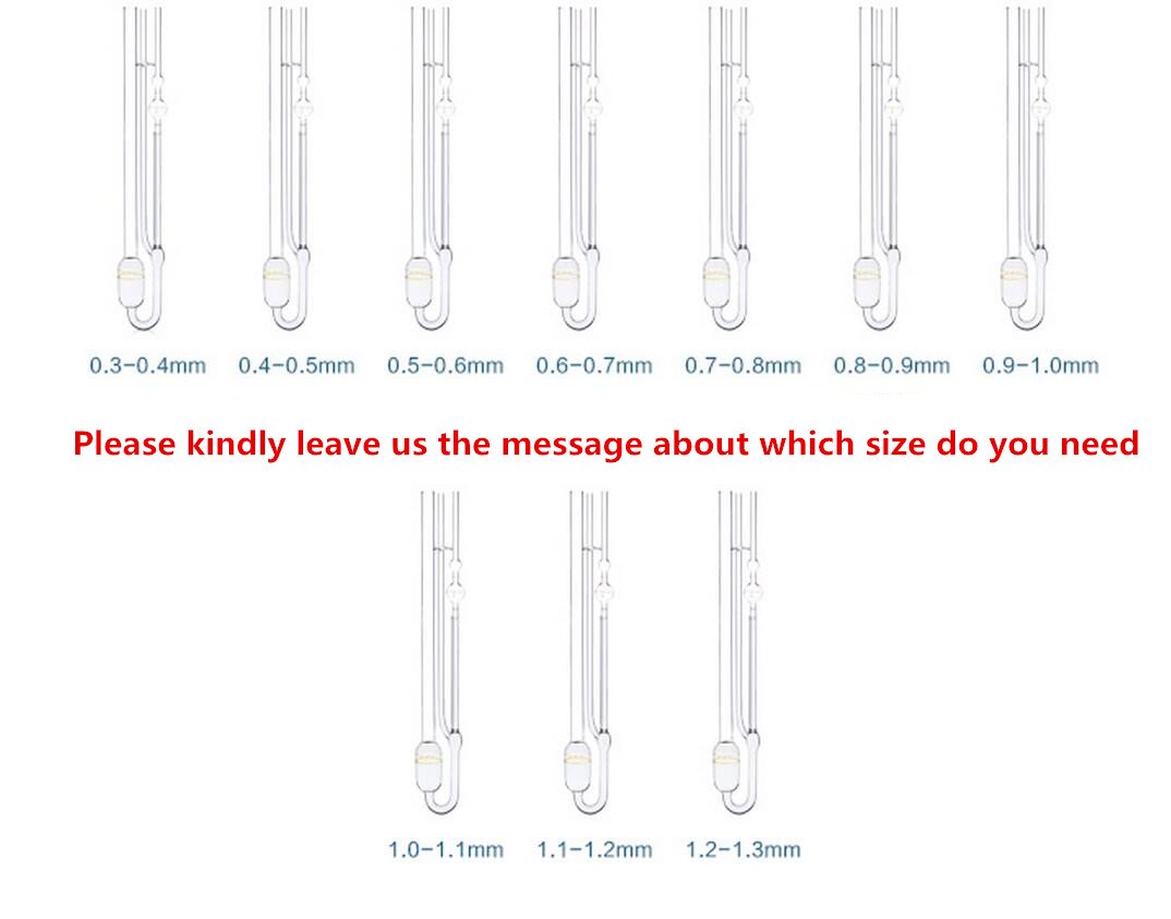 1835 Ubbelohde Viscometer Glass Capillary Viscosity Meter (0.3-0.4mm)