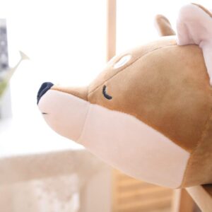 30'' Shiba Inu Plush Stuffed Animal, Giant Stuffed Animals for Anxiety, Big Shiba Inu Corgi Plush, Dog Plush Pillow Hugging Pillow Sleeping Dog Cushion Soft Plush Toy Big Stuffed Animals Kawaii Decor