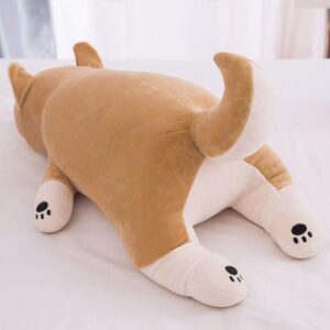 30'' Shiba Inu Plush Stuffed Animal, Giant Stuffed Animals for Anxiety, Big Shiba Inu Corgi Plush, Dog Plush Pillow Hugging Pillow Sleeping Dog Cushion Soft Plush Toy Big Stuffed Animals Kawaii Decor