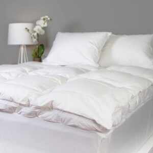 grandeur collection down and goose feather cotton bed by - white twin xl