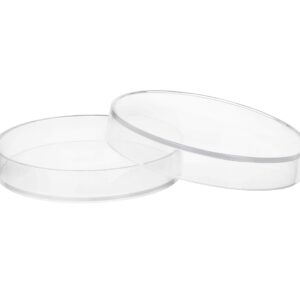 EISCO 12PK Polypropylene Petri Dishes with Lids - 95mm (3.75") Dish Diameter, 100mm (4") Lid Diameter, 13mm (0.5") Depth - Reusable