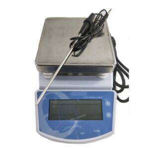 MS300 Hot Plate Magnetic Stirrer Digital Thermostatic Magnetic Stirrer with Maximum Stirring Capacity 2 Liters LCD Display Max Temperature 300 Degree Celsius