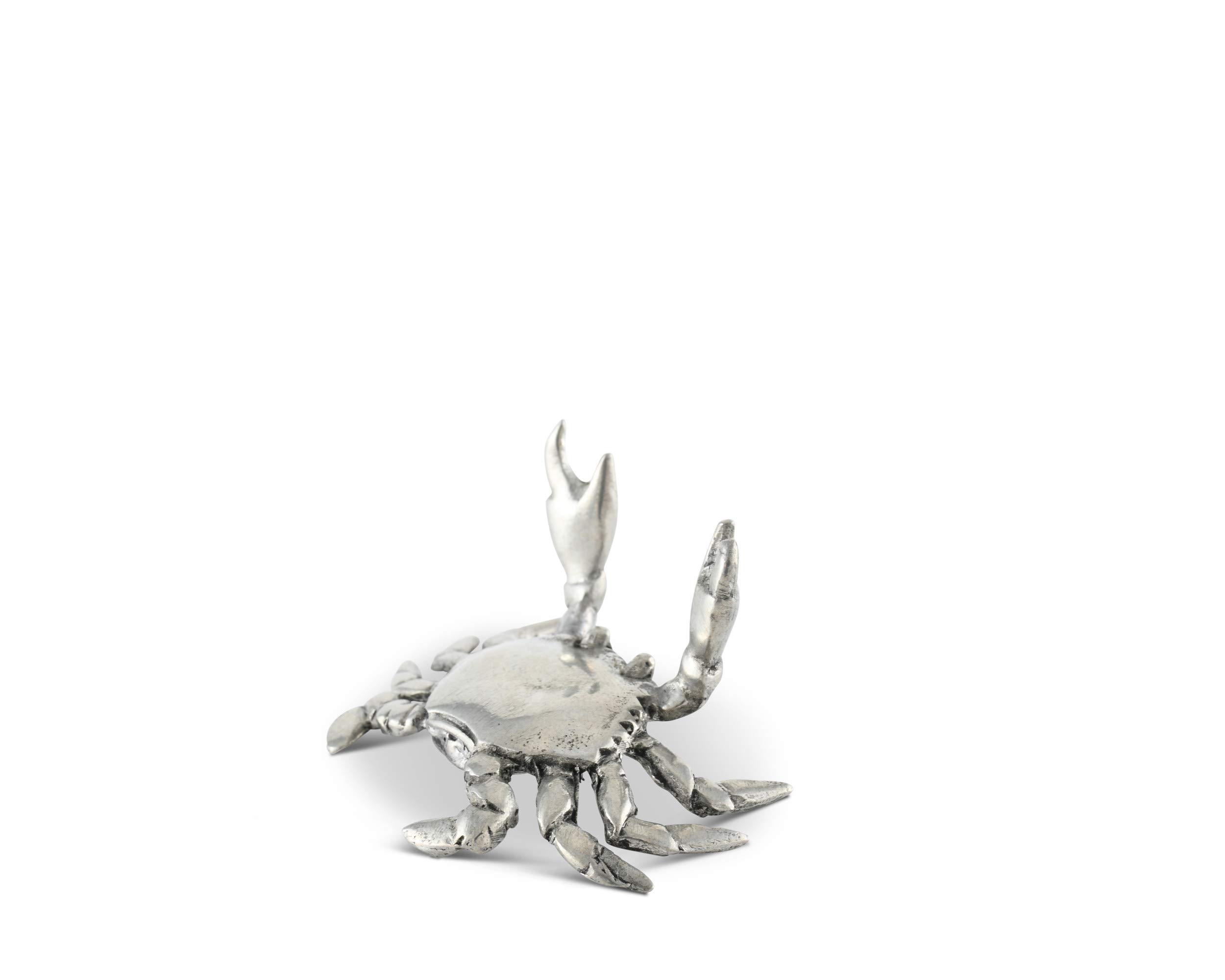 Vagabond House Pewter Metal Crab Place Card Holder/Cheese Markers 1 inch Tall