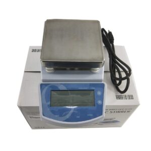 MS300 Hot Plate Magnetic Stirrer Digital Thermostatic Magnetic Stirrer with Maximum Stirring Capacity 2 Liters LCD Display Max Temperature 300 Degree Celsius