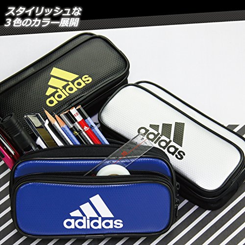 Mitsubishi Pencil PT1500AI04B1 Pencil Case AI04 Blue White Enamel Double Pocket