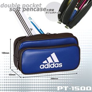 Mitsubishi Pencil PT1500AI04B1 Pencil Case AI04 Blue White Enamel Double Pocket