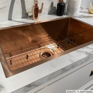 Whitehaus WHNPL2918-CO Noah Plus Collection Kitchen Sink, Copper