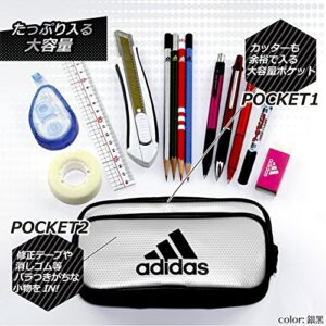 Mitsubishi Pencil PT1500AI04B1 Pencil Case AI04 Blue White Enamel Double Pocket