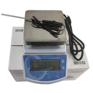 MS300 Hot Plate Magnetic Stirrer Digital Thermostatic Magnetic Stirrer with Maximum Stirring Capacity 2 Liters LCD Display Max Temperature 300 Degree Celsius