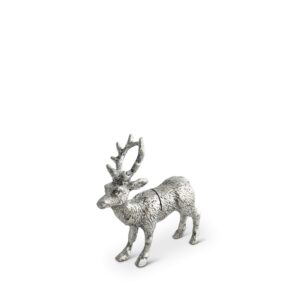 Vagabond House Pewter Metal Deer Place Card Holder/Cheese Markers Artisan Designer Handcrafted for Cabin Lodge Mountain Decor 1.5 inch Tall