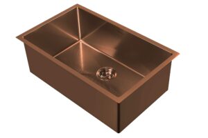 whitehaus whnpl2918-co noah plus collection kitchen sink, copper