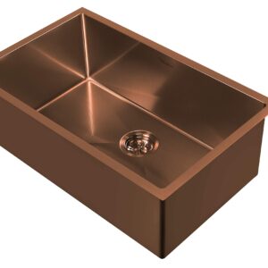 Whitehaus WHNPL2918-CO Noah Plus Collection Kitchen Sink, Copper