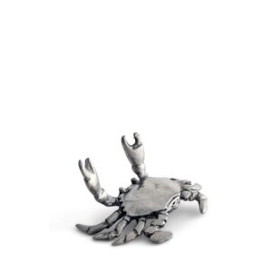 Vagabond House Pewter Metal Crab Place Card Holder/Cheese Markers 1 inch Tall