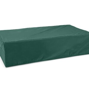 Covermates Rectangular Accent Table Cover - Patio Outdoor Furniture Cover, Water Resistant Outdoor Ottoman/Side Table Cover, Classic 12-Guage Vinyl, 50W x 30D x 25H, Green