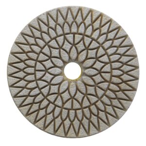 Easy Light 4 Inch 3-Step Flexible Wet Diamond Polishing Pads for Granite Marble 3 Pcs Set