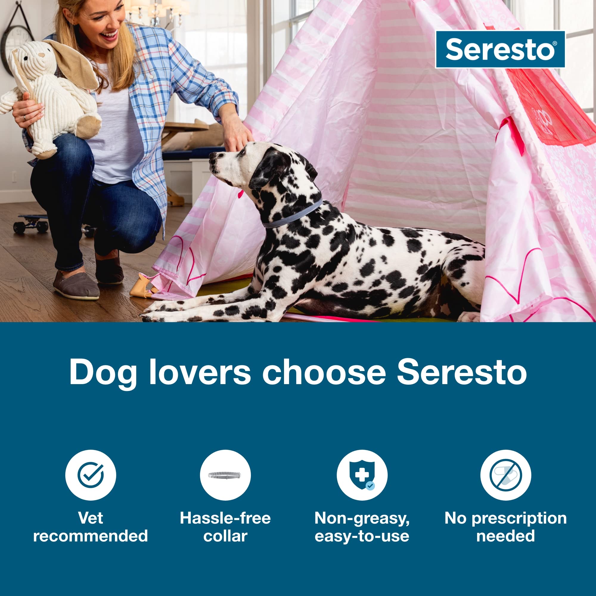 Seresto Large Dog for Dogs Over 18 lbs. & Seresto for Cats Vet-Recommended Flea & Tick Treatment & Prevention Collars | 8 Months Protection Each