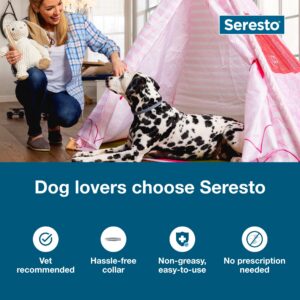 Seresto Collars for Large Dog Over 18 lbs. & Small Dog Under 18 lbs Vet-Recommended For Flea & Tick Treatment & Prevention | 8 Months Protection Each