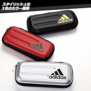 Mitsubishi Pencil Adidas PT1502AI04S24 Pencil Case AI04 Red Black Semi-Hard