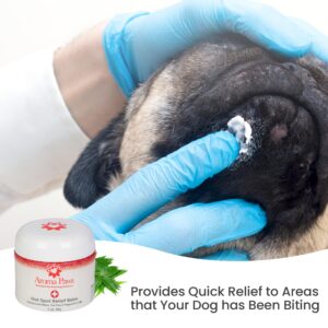 Aroma Paws Hot Spot Relief Balm - Dog Skin Soother Balm for Hot Spots, Skin Irritation, and Dry Skin - Itchy Skin Relief and Hot Spot Treatment for Dogs - Safe for Dogs and Puppies - 2oz