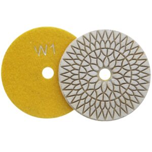 Easy Light 4 Inch 3-Step Flexible Wet Diamond Polishing Pads for Granite Marble 3 Pcs Set