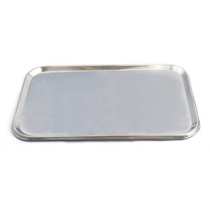 precise canada: flat type instrument tray stainless steel 19" x 12 1/2" x 5/8"