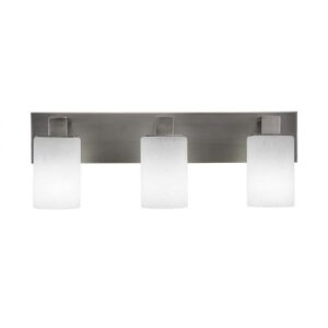 Toltec Lighting 583-GP-310 Apollo 3 Light Bath Bar with 4" White Muslin Glass