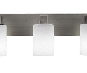 Toltec Lighting 583-GP-310 Apollo 3 Light Bath Bar with 4" White Muslin Glass