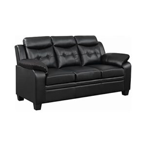 coaster home furnishings finley tufted upholstered sofa black