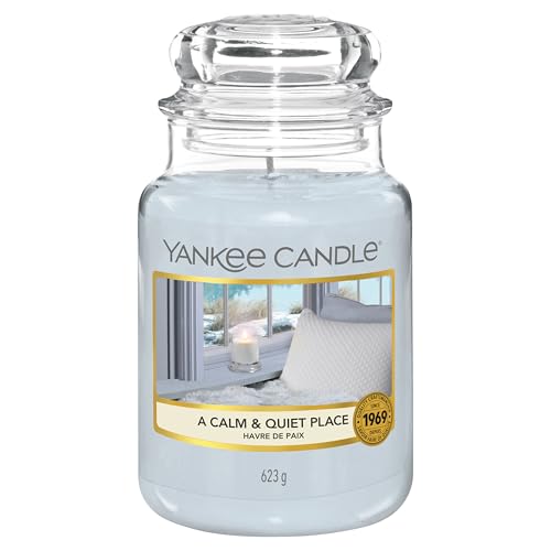 Yankee Candle A Calm and Quiet Place Jar, Grey, 10.7 x 10.7 x 16.8 cm