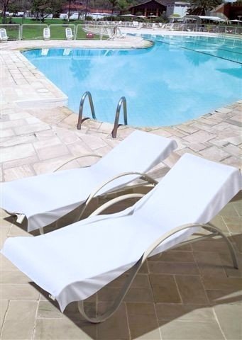 Luxury Hotel Spa Pool Fitted, Solid Terry Cloth Chase Lounge Cover 100% Ring-Spun Turkish Cotton, Soft and Absorbent Hottel Sized Chair Cover 90" X 29" - White