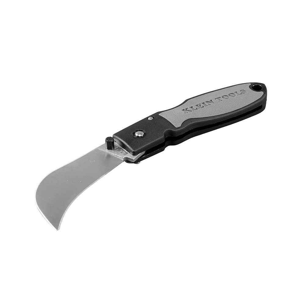 Klein Tools 44005C Hawkbill Lockback Knife with Clip, Made in USA