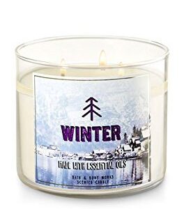 Bath and Body Works Candle Winter Fragrance 3 Wick 14.5 Ounce Essential Oils Winter