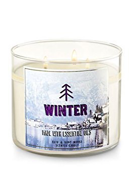 Bath and Body Works Candle Winter Fragrance 3 Wick 14.5 Ounce Essential Oils Winter