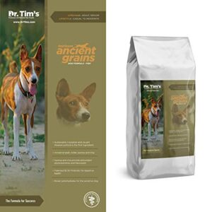 dr. tim's heirloom ancient grains fish formula premium dry dog food, 5 lb. bag