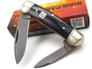 rough rider black canoe 2 blade carbon steel folding pocket protactical'us - limited edition - elite knife with sharp blade new! osb1571