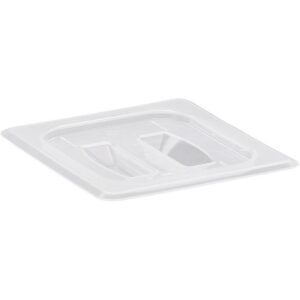 cambro 1/6 gn hotel pan lid with handle, 6pk translucent 60ppch-190