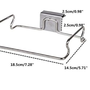 Preamer Stainless Steel Garbage Bag Holder Frame for Cabinet Door Kitchen Rack Towel Storage Hanging Holder