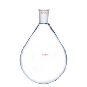 deschem 2000ml 24/40 glass recovery flask 2 litre kjelda bottle not for rotary evaporator use