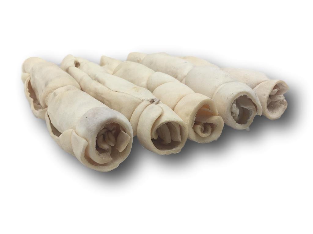 Top Dog Chews – 9” – 11” Beef Cheek Rolls, 10 Pack, Long Lasting Dog Bones for Aggressive Chewers, Rawhide Free Dog Treats