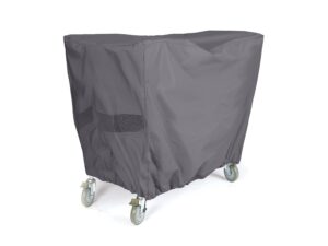 covermates outdoor serving cart cover - water resistant polyester, drawcord hem, mesh vents, patio furniture table covers, 50w x 30d x 34h, charcoal