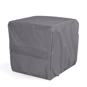 Covermates Square Patio Accent Table Cover - Patio Outdoor Furniture Cover, Water Resistant Outdoor Ottoman/Side Table Cover, Elite 300D Polyester, 18W x 18D x 18H, Charcoal