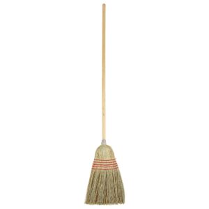 boardwalk bwk926yct 56 in. yucca/corn fiber bristles parlor broom - natural (12/carton)