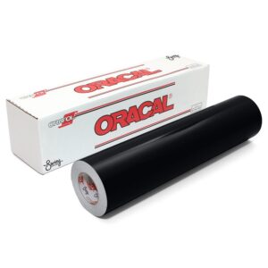 oracal 651 permanent glossy vinyl - black (12" x 25ft)