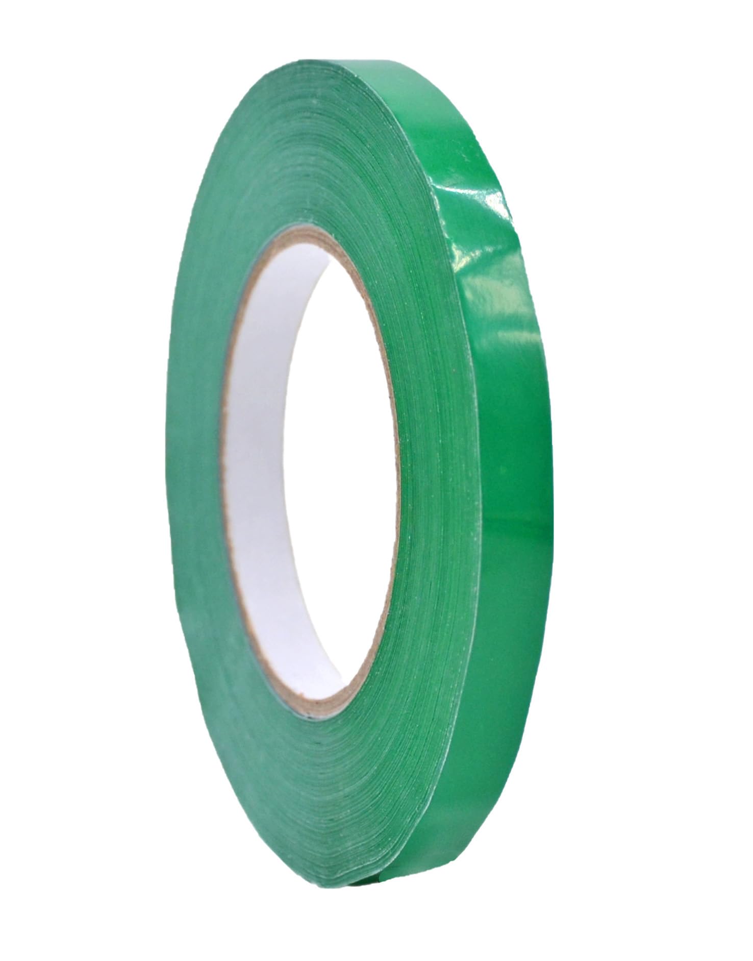 WOD BSTC24PVC Dark Green Produce Poly Bag Sealing Tape, 3/8 inch x 180 yds. for Packaging and Sealing of Meat, Gifts, or Ice Bags